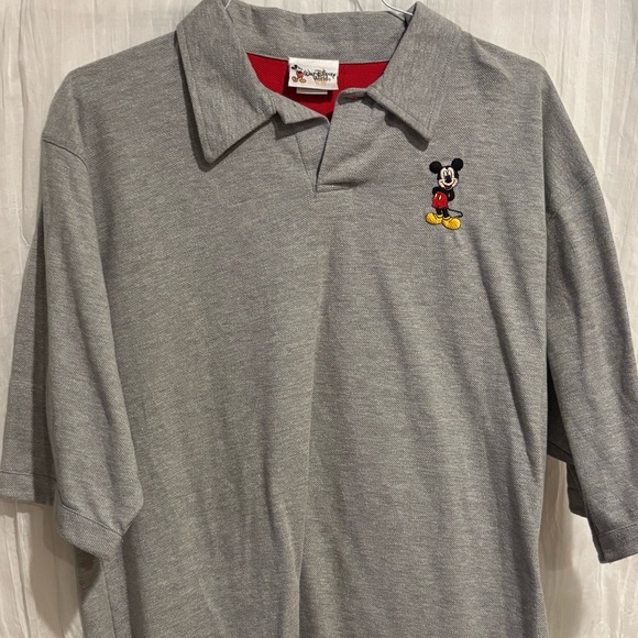 Walt Disney | Shirts | Walt Disney World Parks Striped Grey And Navy ...